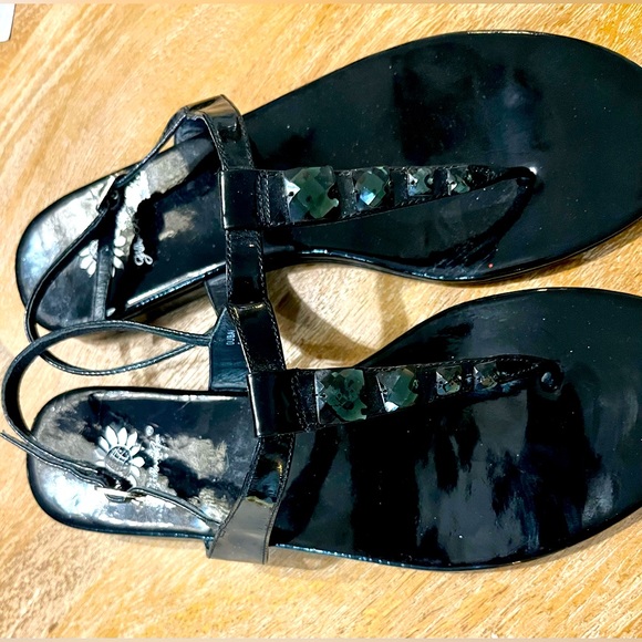 Yellow Box | Shoes | Yellow Box Premium Black Patent Leather Sandals ...